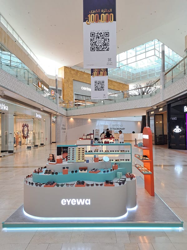 Eyewa Mall Kiosk Stand at Yas Mall – DADO